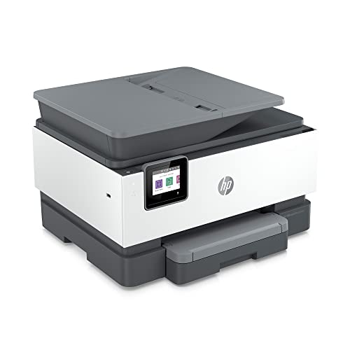 HP OfficeJet Pro 9018e Wireless Color All-in-One Printer with Bonus 6 Months Instant Ink with HP+ (1G5L5A), White