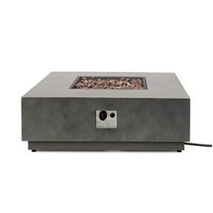 christopher knight home 317514 wellington fire pit, concrete finish