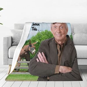 flannel blanket mel tillis soft lightweight throw blanket warm durable sofa couch decor beding 50"x40"