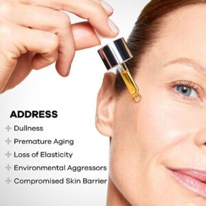 Clinical Skin Vitamin C Pro-Collagen Serum, Vitamin E, Anti-Aging, Skin Brightening Formula, For Soft Luminous Skin, for Fine Lines and Wrinkles