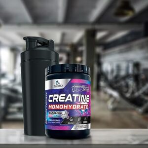 Creatine Monohydrate Powder - 100% Pure Micronized Creatine 5000mg (5g) Supports Muscle Building & Cellular Energy, Nature's Amino Acid Supplement, Gluten Free Keto Friendly, Unflavored - 60 Servings