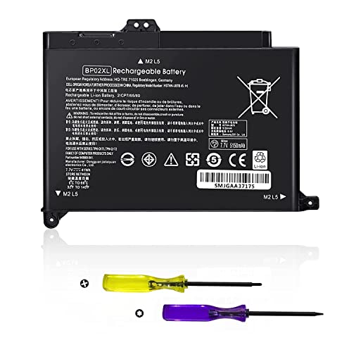 BP02XL 849909-850 Battery Replacement for HP Pavilion Laptop 15-AU 15-AW Series 15-AU057CL 15-AU030WM 15-AU063NR 15-AU123CL 15-AW002LA 15-AW053NR 15-AU091NR 15-AU023CL P/N BPO2XL TPN-Q172 849569-541