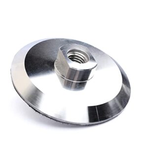 homesom 4 inch aluminum backer pad hook and loop backing pad backing holder 5/8-11 polish wheel holder pad