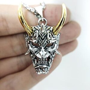 Ghost samurai.Mask pendant