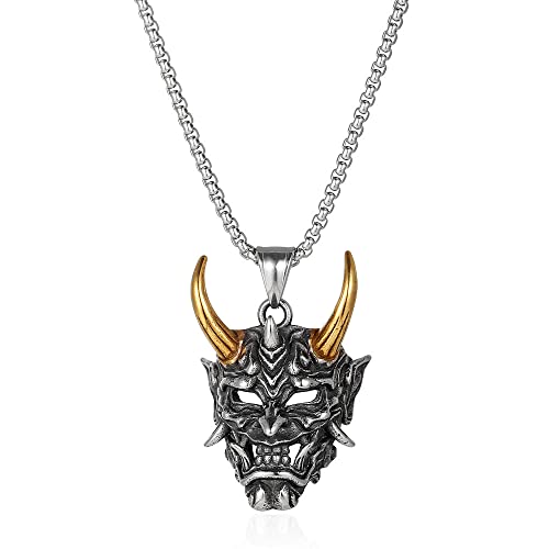 Ghost samurai.Mask pendant