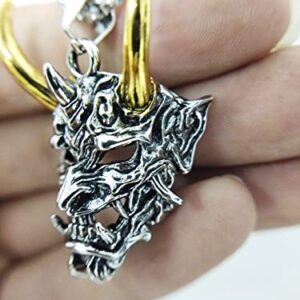 Ghost samurai.Mask pendant