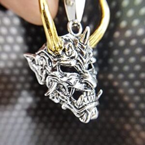 Ghost samurai.Mask pendant