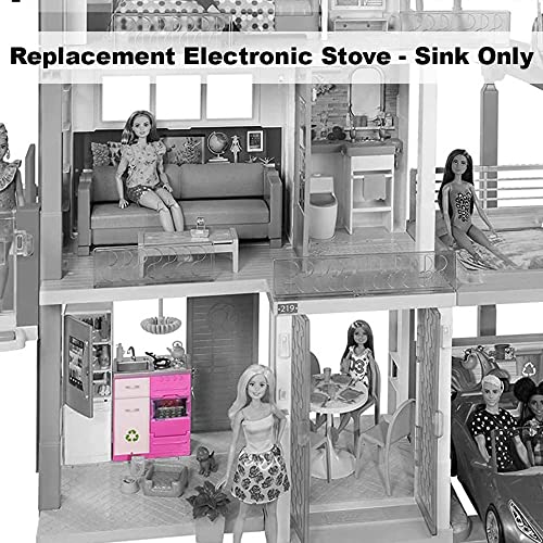 Replacement Part for Barbie Dreamhouse Playset - FHY73 - Replacement Electronic Stove-Sink