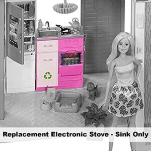 Replacement Part for Barbie Dreamhouse Playset - FHY73 - Replacement Electronic Stove-Sink