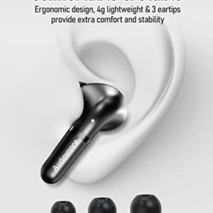 Audiovance Euphony 501 Wireless Earbuds Bluetooth Headphones for iPhone and Android, Active Noise Cancelling Wireless Ear Buds (EU501)