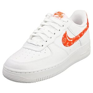 nike womens air force 1 low dj9942 102 orange paisley - size 11w