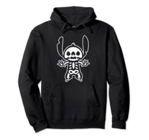 disney stitch halloween skeleton pullover hoodie