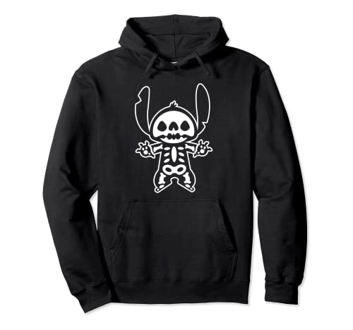 Disney Stitch Halloween Skeleton Pullover Hoodie