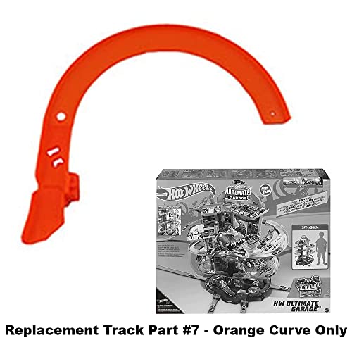 Replacement Parts for Hot Wheels City Ultimate Garage GJL14 - Die-Cast Cars Playset ~ Replacement Track Part #7 - Orange Curve