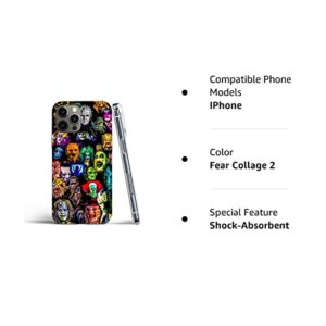 TASWUW Phone Case Compatible with iPhone 13 Mini Halloween Horror Collection Soft Silicone Shockproof TPU Protective Pure Clear Phone Cover Case