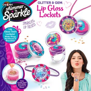 Cra-Z-Art Shimmer ‘n Sparkle Glitter & Gem Lip Gloss Lockets DIY Activity Set