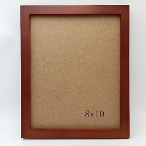 zxt-parts 8x10 picture frames brown photo frame. solid wood, plastic panel, the tabletop or the wall.