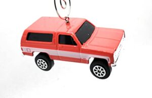 christmas ornament for 1979 chevy k5 blazer red white