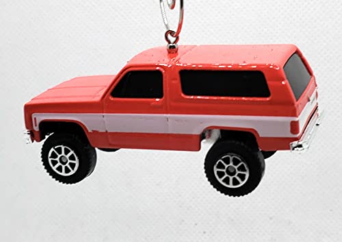 Christmas Ornament for 1979 Chevy K5 Blazer Red White