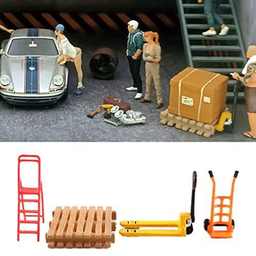 Esquirla 2X 1/64 Scale Car Repair Shop Layout Diorama Model Accessory Toy