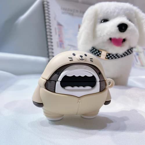 Cute Airpod Pro Case, Funny Airpods Pro Cover,3D Cartoon Shark Air Pods Pro Cases for Kids Teens Boys Girls Men Women (Shark)