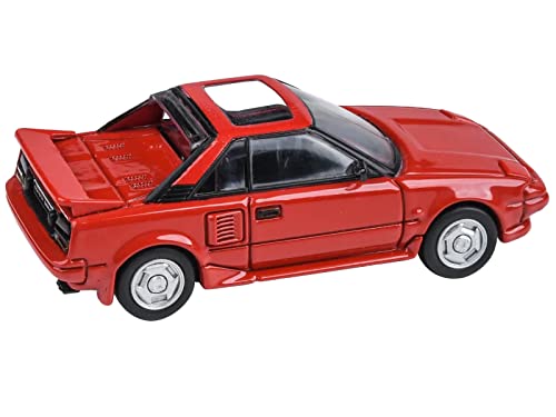 Toy Cars 1985 MR2 MK1 Super Red with Sunroof 1/64 Diecast Model Car by Paragon Models PA-55361