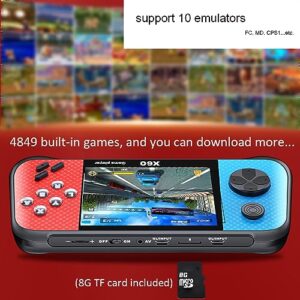 Handheld Game Console for Kids and Adults, Portable Video Game Player with Preloaded Games, 4849 in 1 Retro Arcade Game Machine 3.5 Inch Screen Game Console, Can Save Progress and Connect to TV