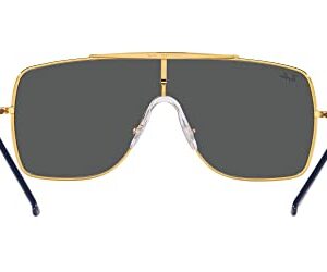 Ray-Ban RB3697 Wings II Square Sunglasses, Legend Gold/Dark Grey, 35 mm