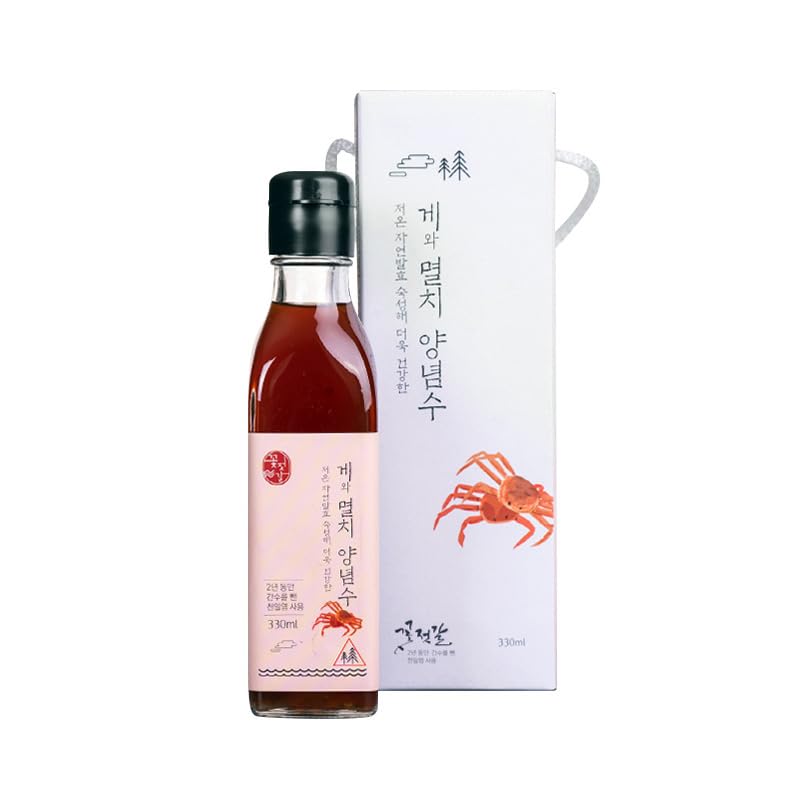 Korean Snow crab and Anchovy fish sauce Asian for cooking 330 ml (11.15 fl oz/aged 2 years) / Fermented in traditional Salted Seafood jeotgal K food Gyeongsangbuk-do CYSO