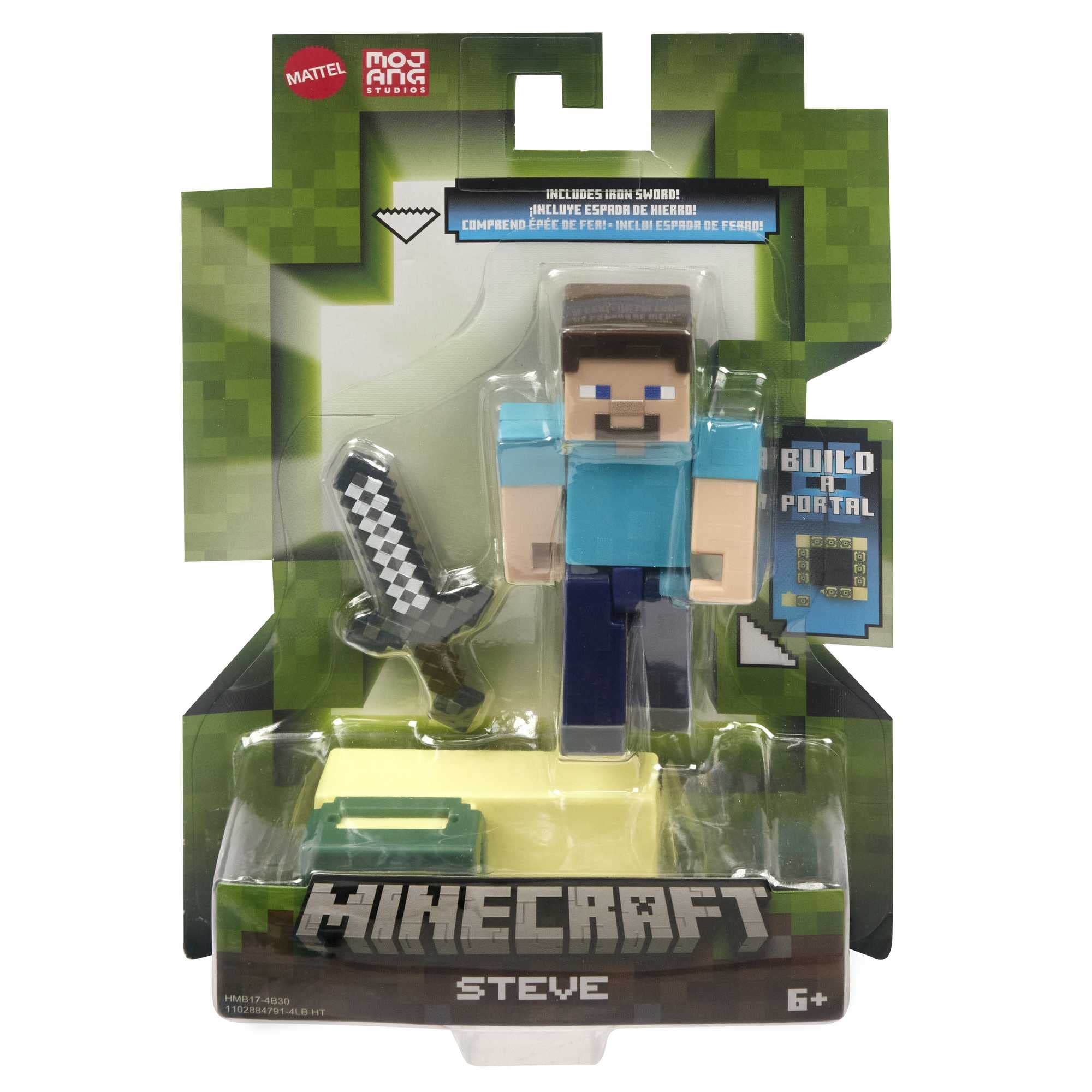 Minecraft Toys 3.25-inch Action Figures Collection Figure, Accessory and Portal Piece Collectible Gifts for Kids