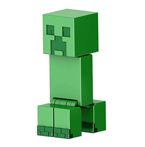 Mattel Minecraft Toys 3.25-Inch Action Figure, Creeper With Accessory & Portal Piece, Toy Collectible Inspired By Video Game