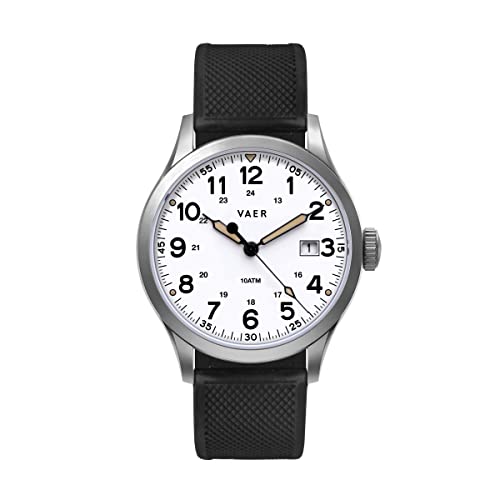 Vaer S5 Calendar Field Watch - 40mm White