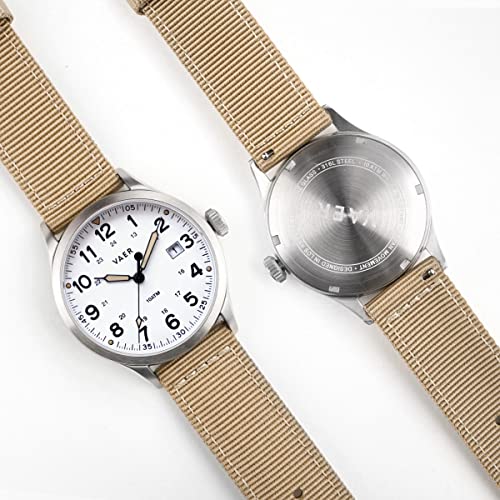 Vaer S5 Calendar Field Watch - 40mm White