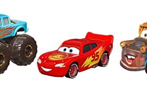 Mattel Disney and Pixar Cars Mini Racers 3-Pack of Small Die-Cast Toy Cars & Trucks Inspired by Favorite Characters (Styles May Vary) (Amazon Exclusive)