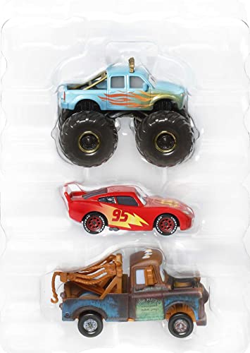 Mattel Disney and Pixar Cars Mini Racers 3-Pack of Small Die-Cast Toy Cars & Trucks Inspired by Favorite Characters (Styles May Vary) (Amazon Exclusive)