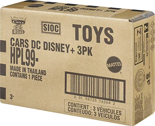 Mattel Disney and Pixar Cars Mini Racers 3-Pack of Small Die-Cast Toy Cars & Trucks Inspired by Favorite Characters (Styles May Vary) (Amazon Exclusive)