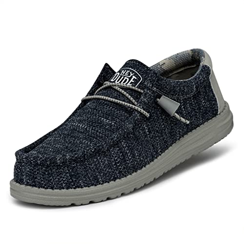 Hey Dude Men's Wally Sox Moonlit Ocean Size 11| Men's Loafers | Men's Slip On Shoes | Comfortable & Light-Weight