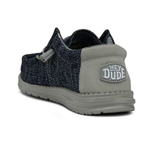 Hey Dude Men's Wally Sox Moonlit Ocean Size 11| Men's Loafers | Men's Slip On Shoes | Comfortable & Light-Weight