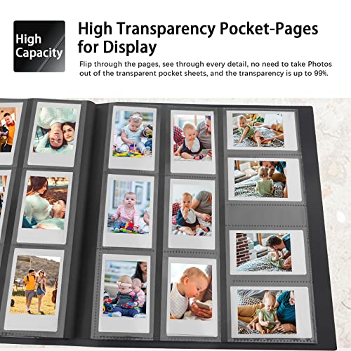 560 Pockets Photo Album for Fujifilm Instax Mini Camera,For Polaroid Snap PIC-300 Z2300 Instant Camera, 2x3 Photo Album Book for Fujifilm Instax Mini 11 12 9 Evo 90 70 40 8 7 LiPlay Instant Camera