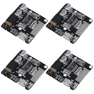 qccan 4pcs bluetooth audio receiver board vhm-314 bluetooth 5.0 mp3 lossless decoder board wireless stereo music module 3.7-5v