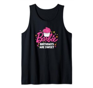 barbie - birthdays are sweet tank top