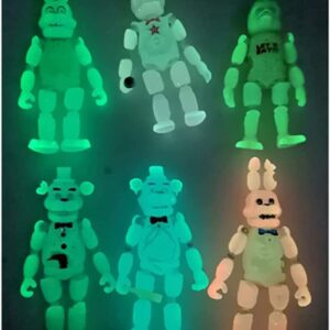 MOV Lightening Toy Security Breach Series Foxy Bonnie Fazbear PVC Action Figures Models Dolls Birthday Gift Toys for Kids (d)