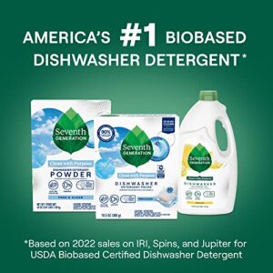 Seventh Generation Dishwasher Detergent Packs, Blasts Away Stuck-On Food, Free & Clear, 20 Packs