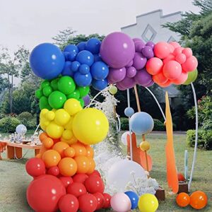 HDO Rainbow Balloon Arch Kit, 147Pcs Rainbow Balloons Garland 18"+12"+10"+5" Party Balloons Decoration for Birthday Thanksgiving Baby Shower Bridal Party (Rainbow)