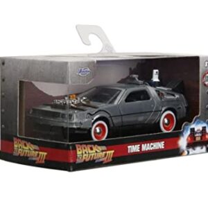 Jada Toys Back to The Future Part III 1:32 Time Machine Die-cast Car, Toys for Kids and Adults