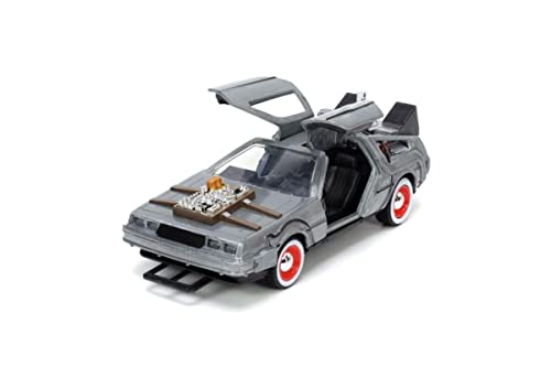 Jada Toys Back to The Future Part III 1:32 Time Machine Die-cast Car, Toys for Kids and Adults