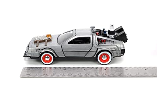 Jada Toys Back to The Future Part III 1:32 Time Machine Die-cast Car, Toys for Kids and Adults