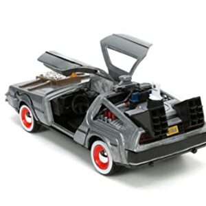 Jada Toys Back to The Future Part III 1:32 Time Machine Die-cast Car, Toys for Kids and Adults