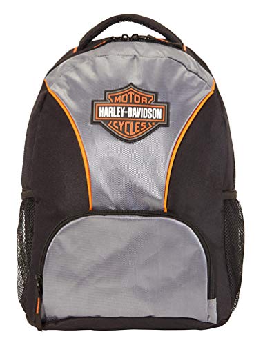 Harley-Davidson Bar & Shield Logo Patch Backpack w/Padded Straps - Silver/Black