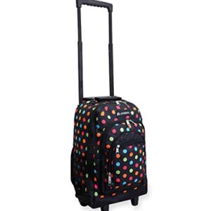 Everest Wheeled Backpack with Pattern, Polkadot, One Size